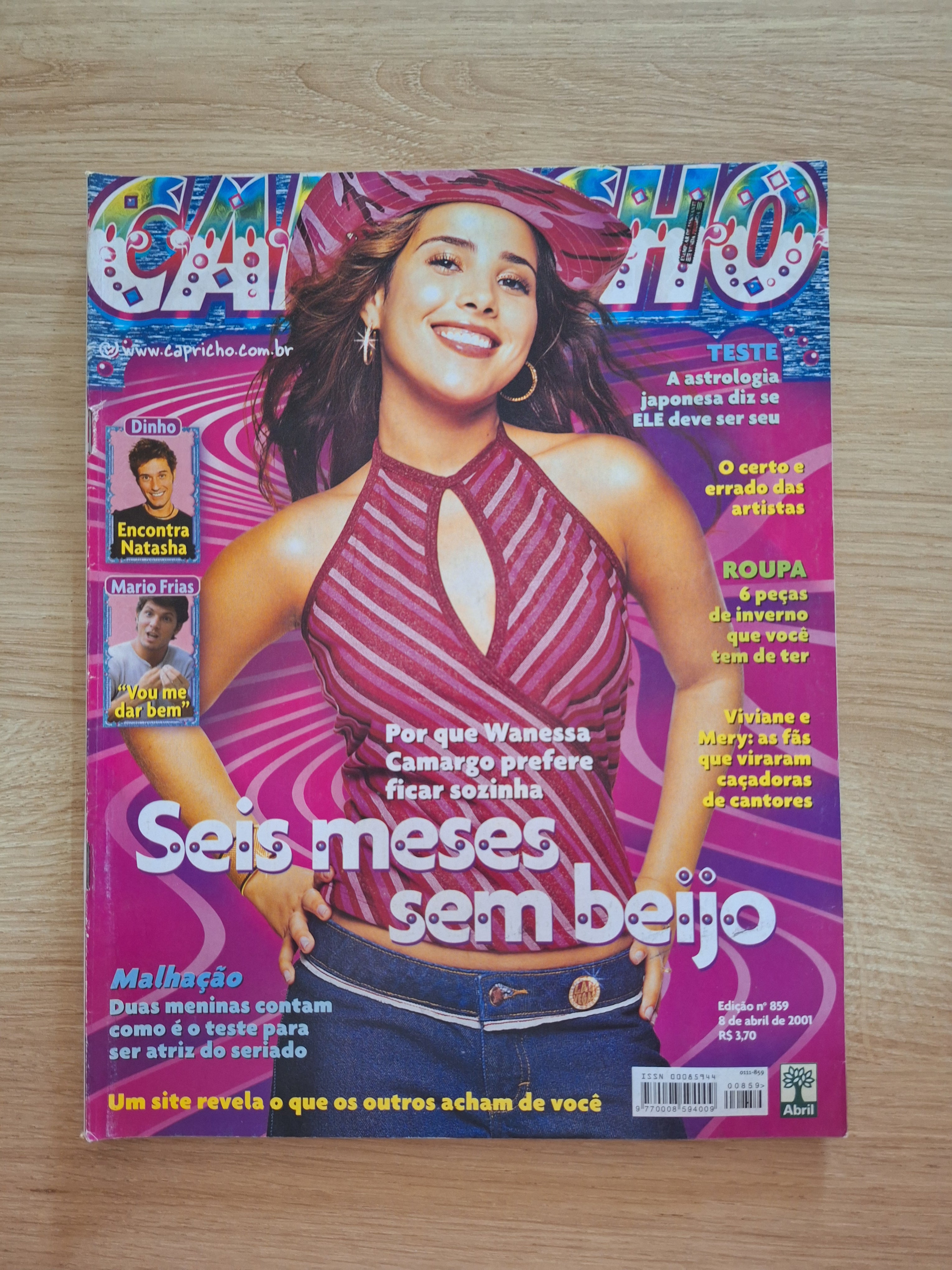 Revista Capricho 859 (2001) – Janna Revistas e Discos