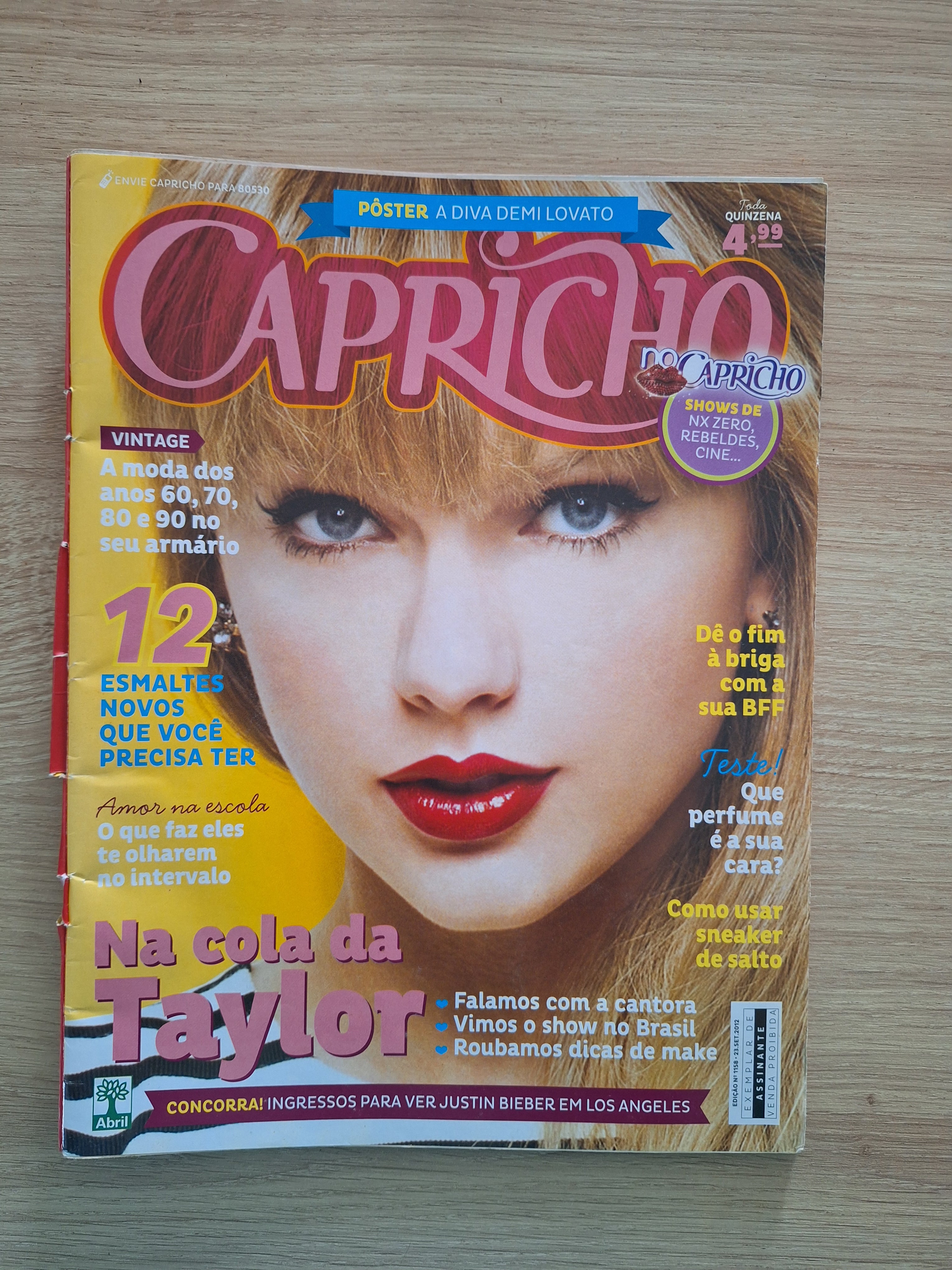 Revista Capricho 1158 (2012) – Janna Revistas e Discos
