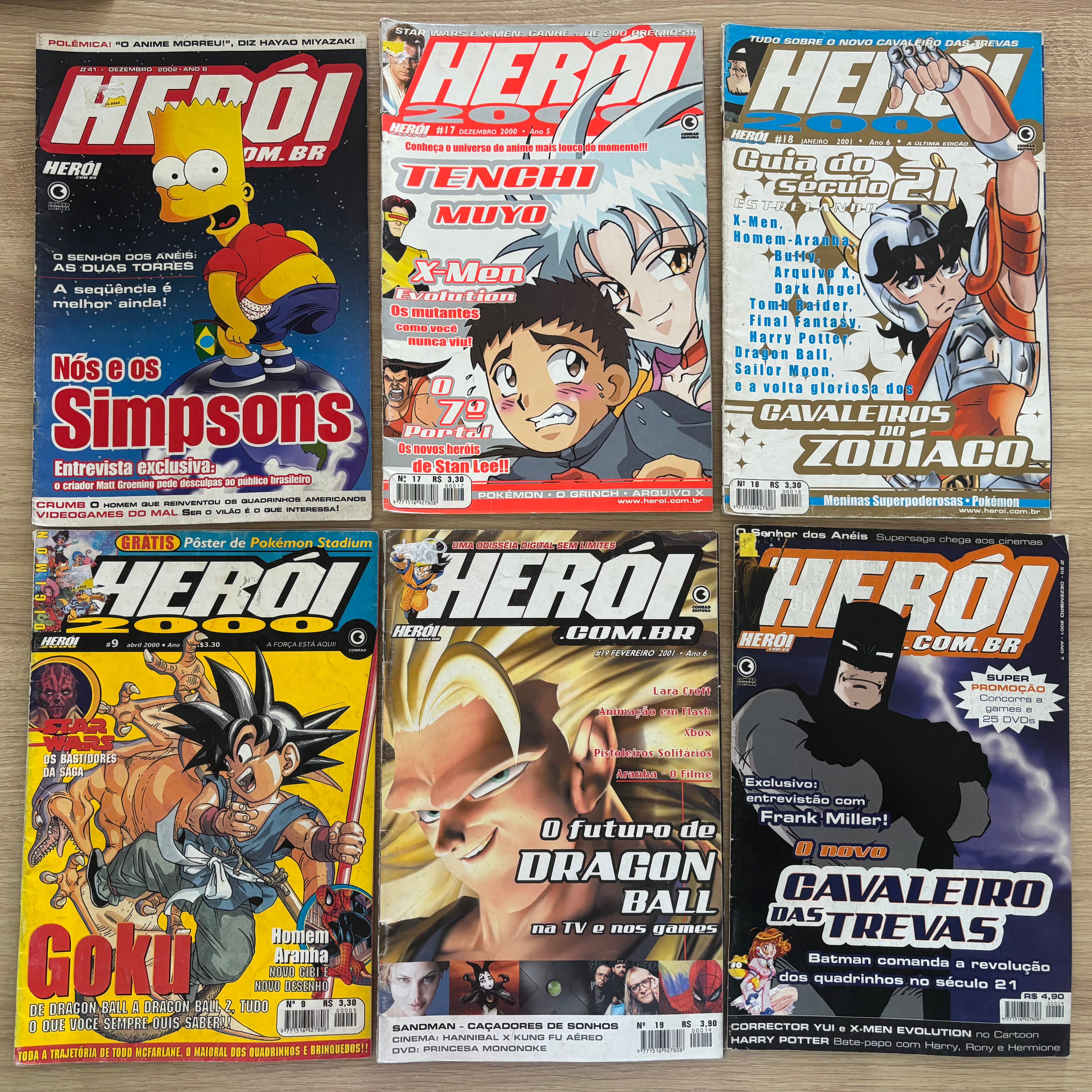Lote Revista Herói – Janna Revistas e Discos