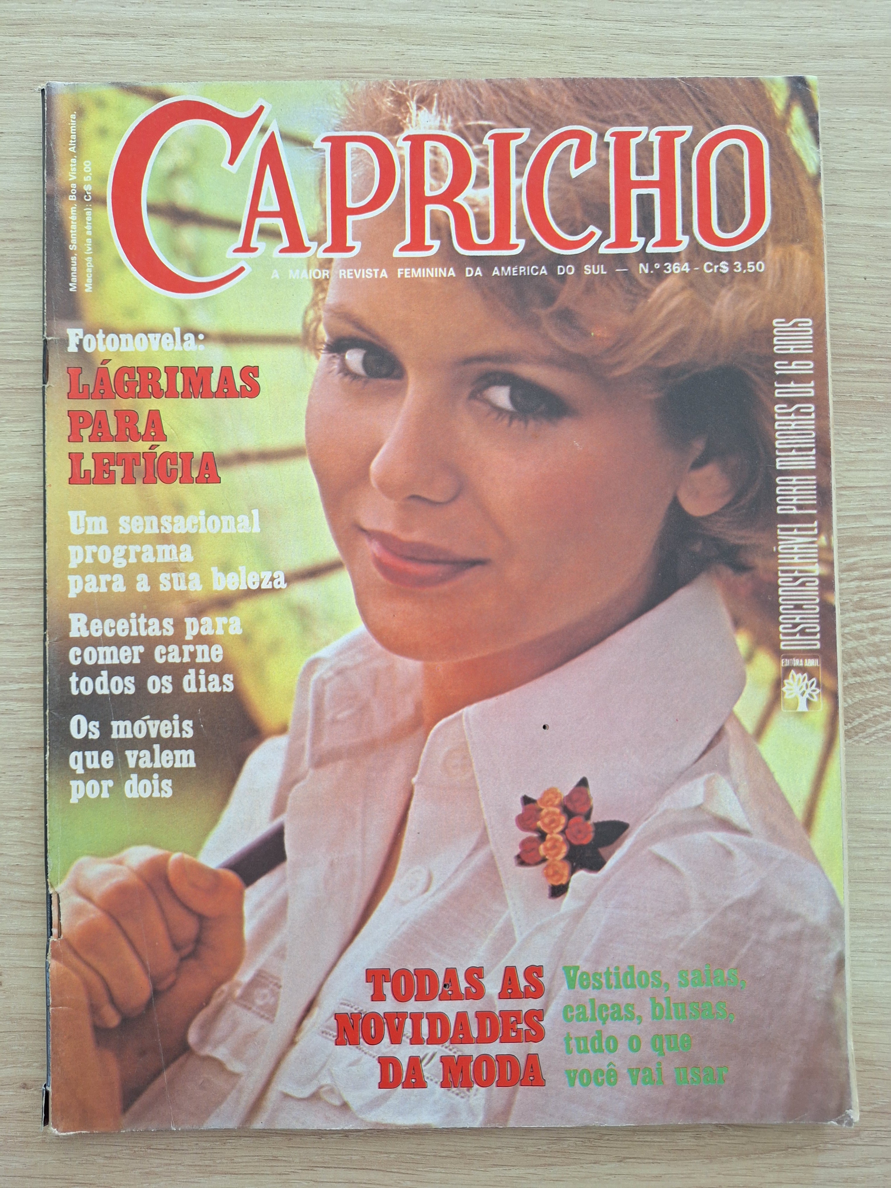 Revista Capricho 364 (1974) – Janna Revistas e Discos