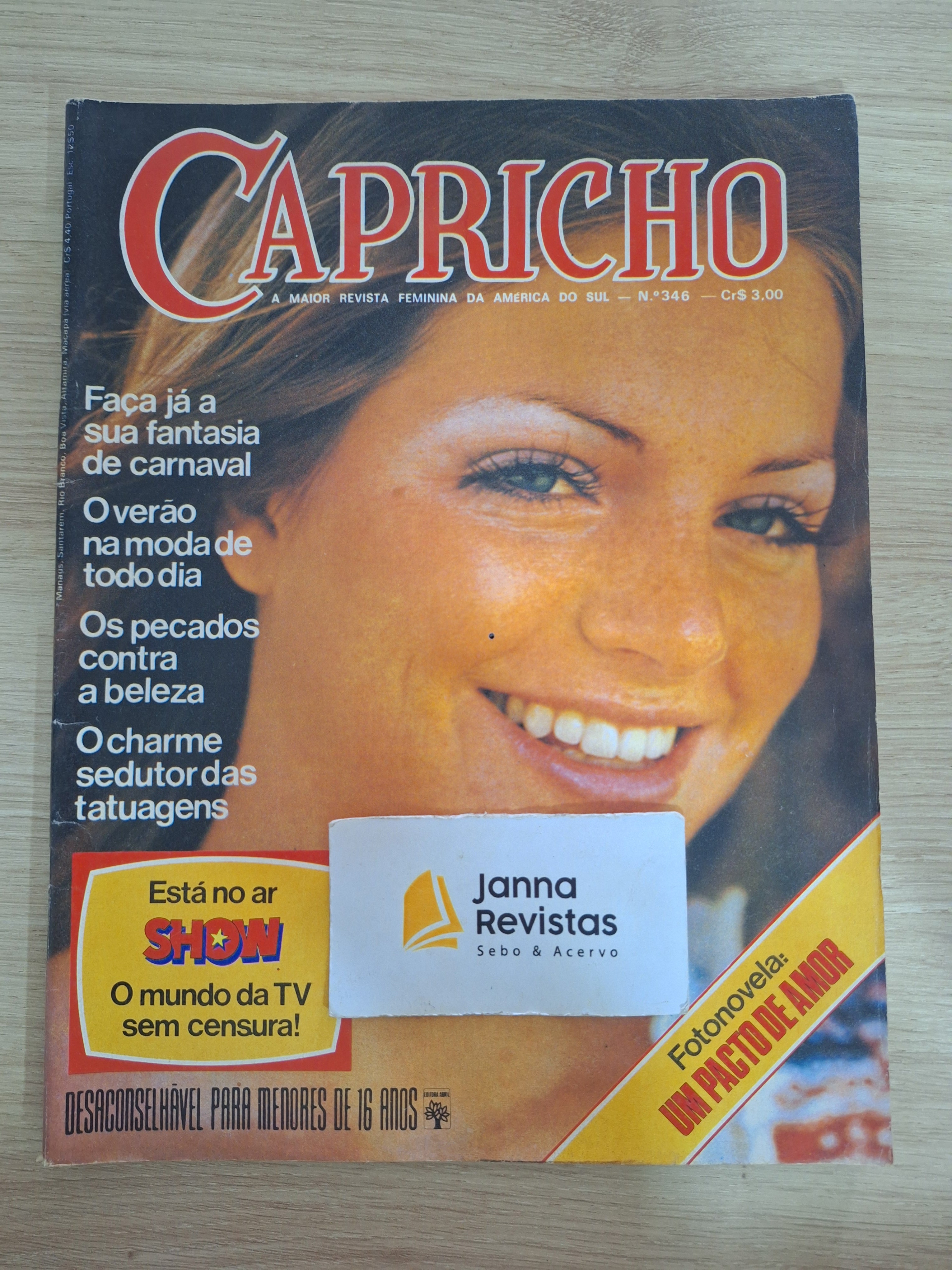 Revista Capricho 346 (1974) – Janna Revistas e Discos