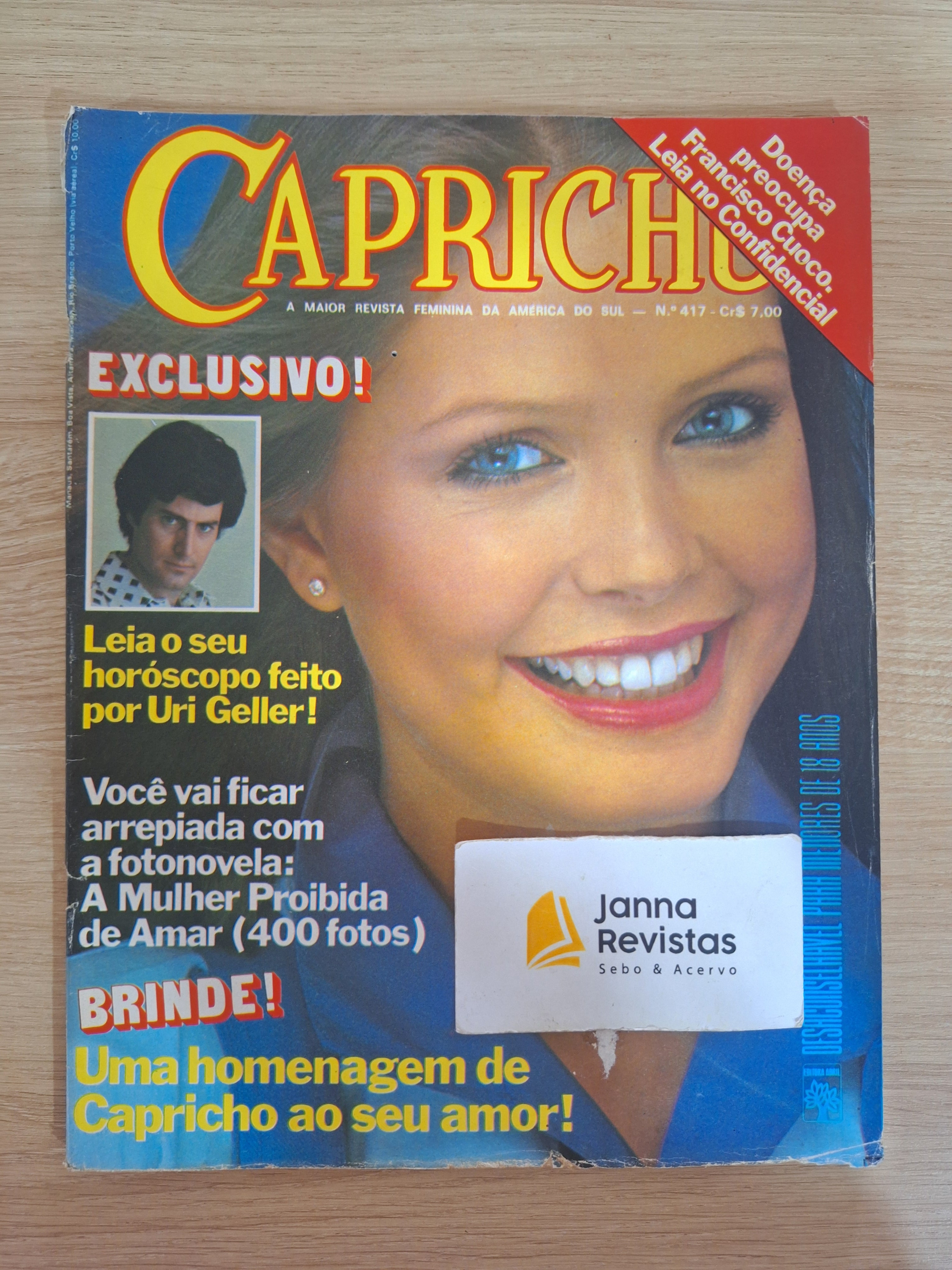 Revista Capricho 417 (1976) – Janna Revistas e Discos