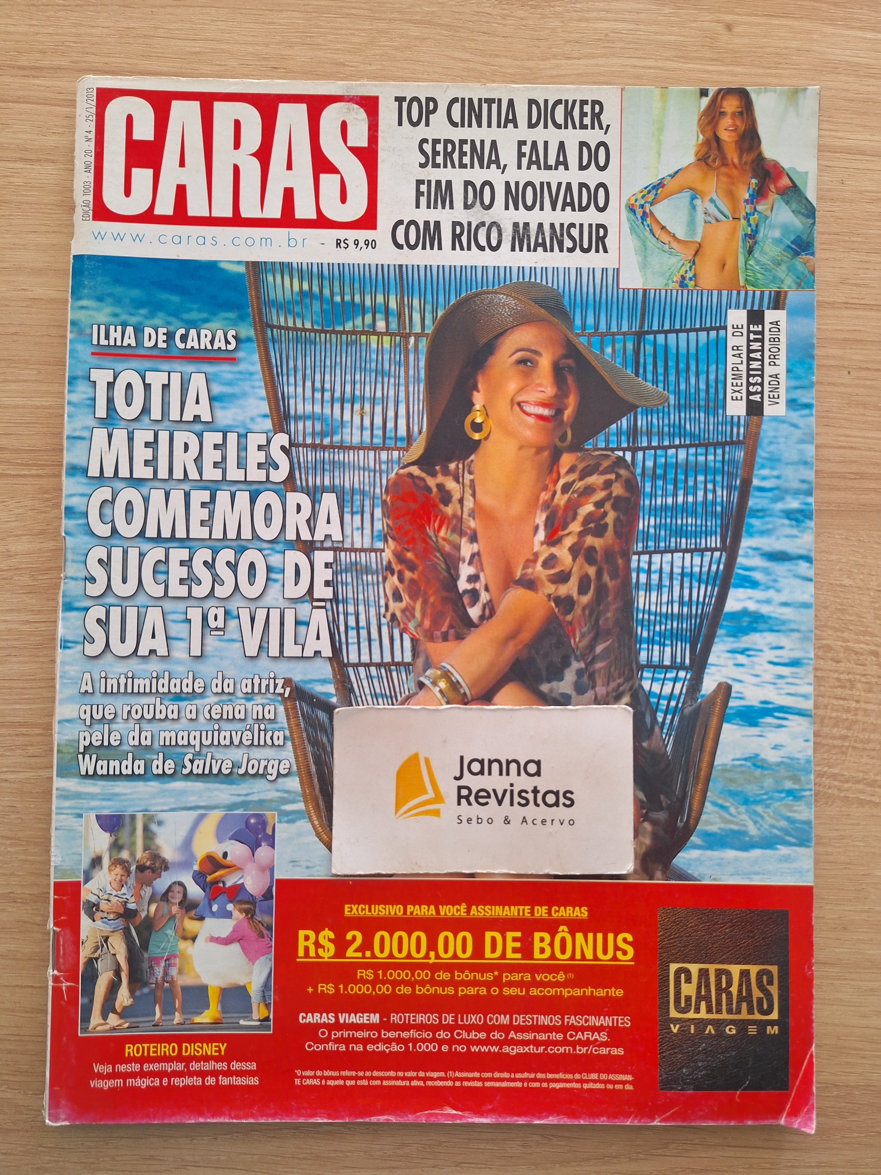 Revista Caras 1003 (2013) – Janna Revistas e Discos