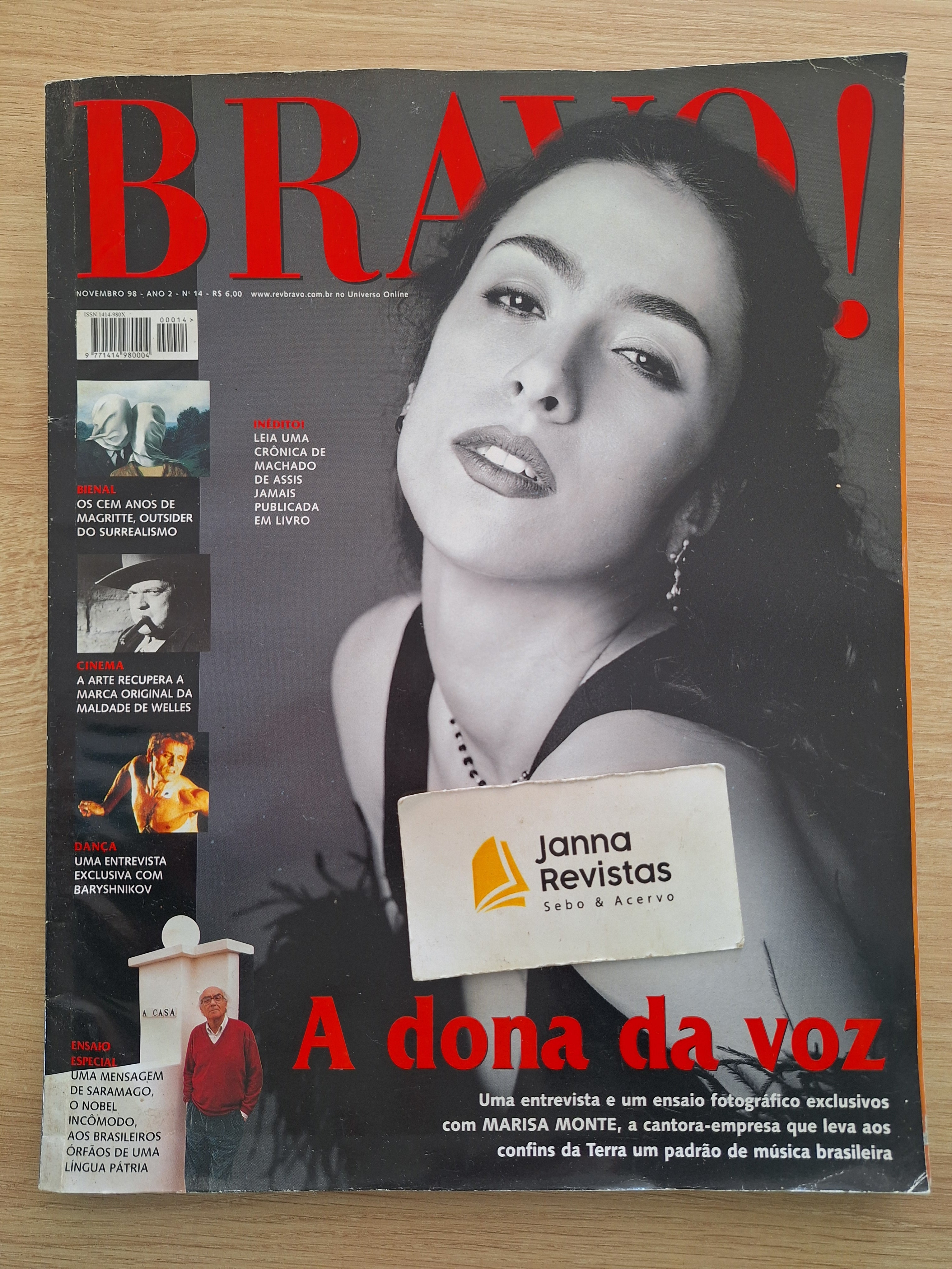 Revista Bravo 14 (1998) – Janna Revistas e Discos