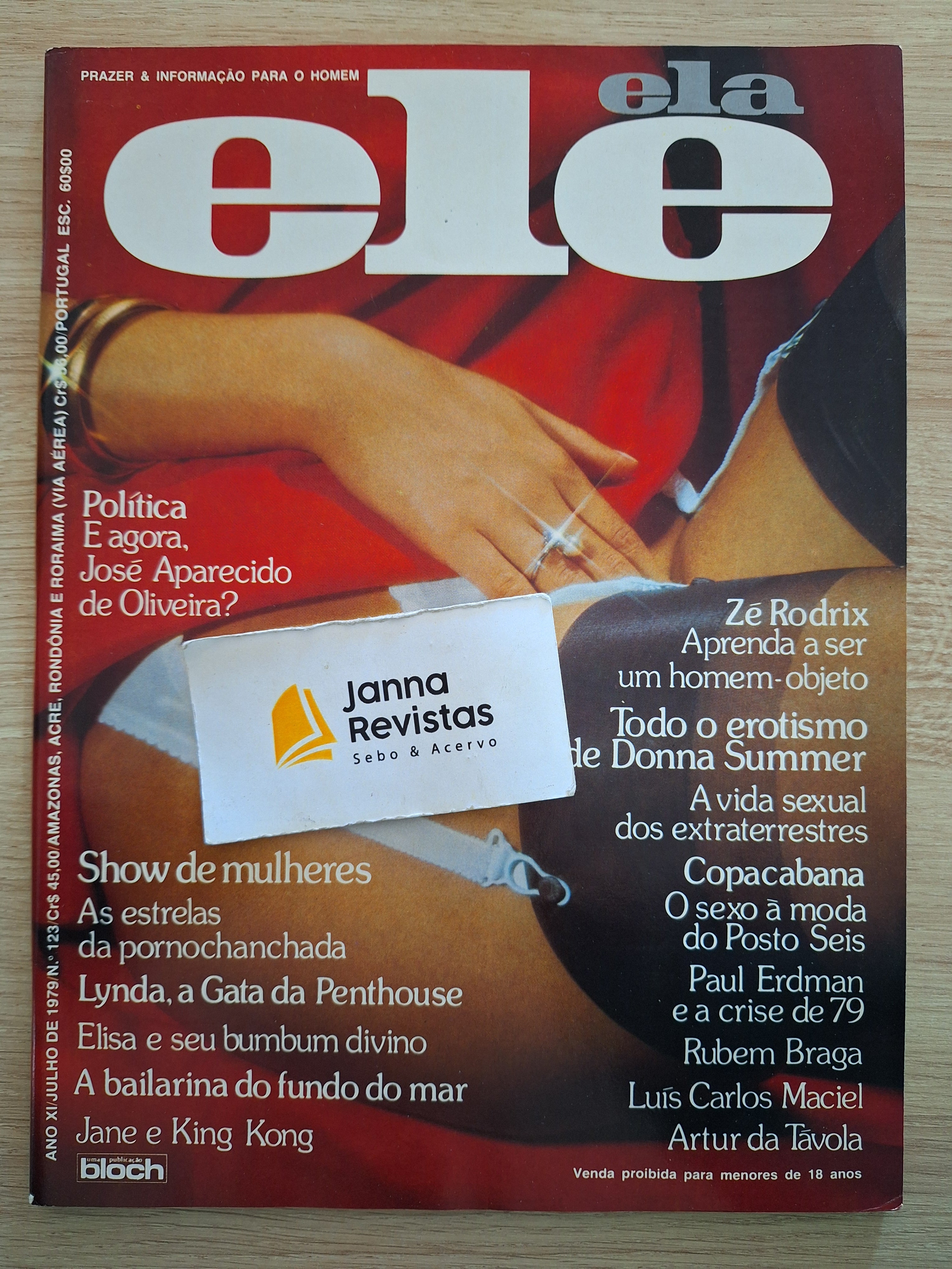 Revista Ele Ela 123 (1979) – Janna Revistas e Discos