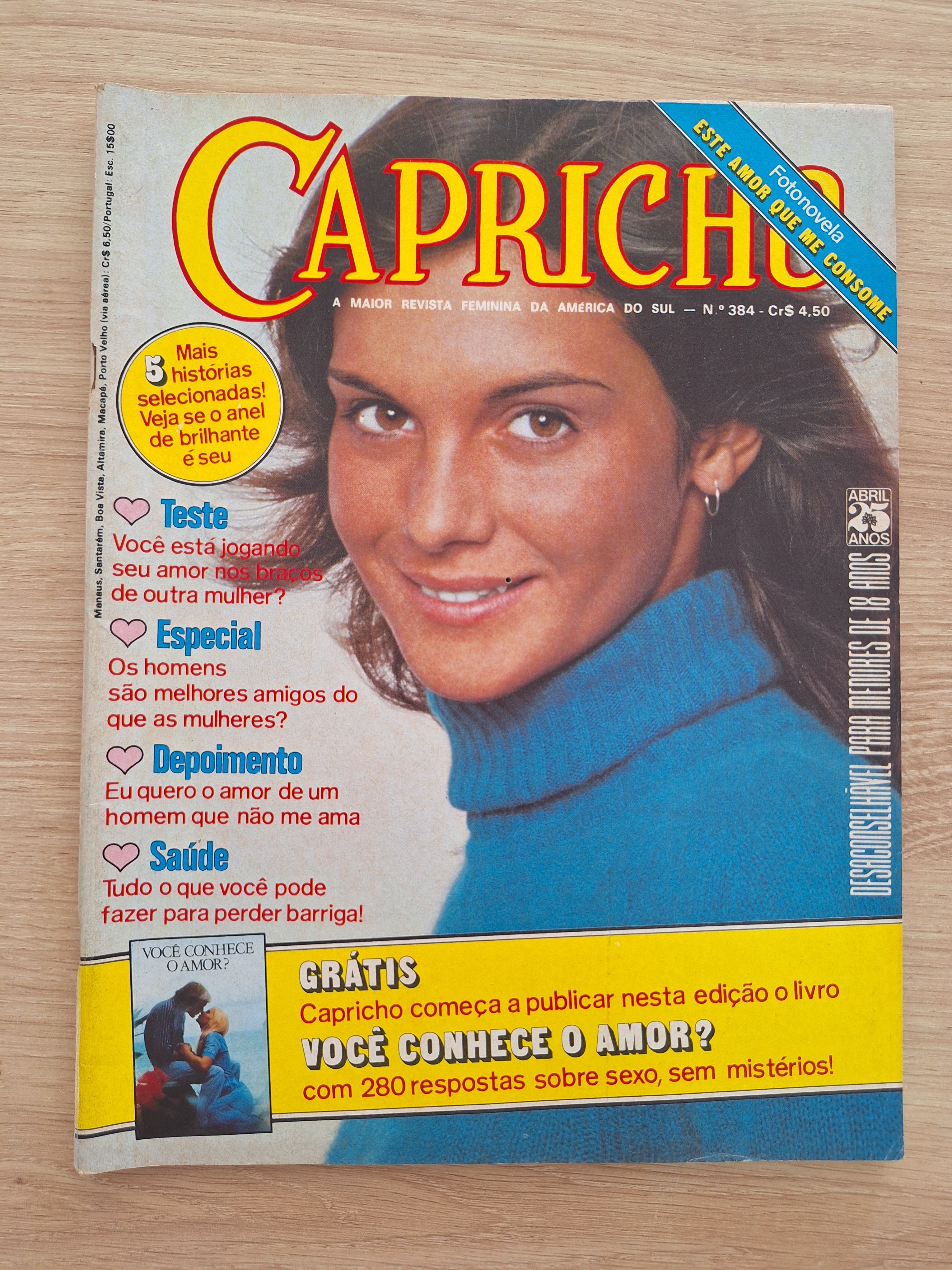 Revista Capricho 384 (1975) – Janna Revistas e Discos