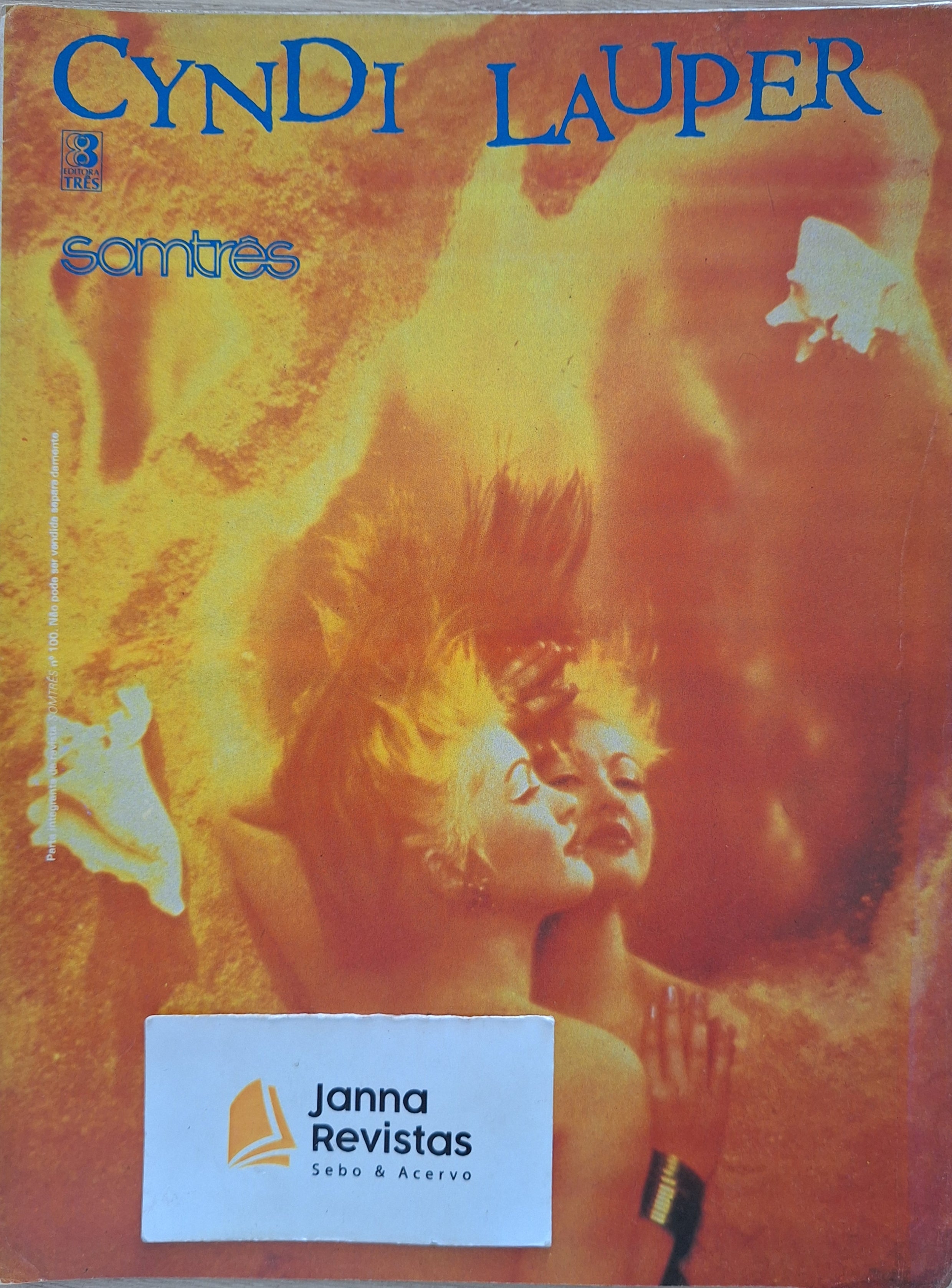 Pôster Cyndi Lauper – Janna Revistas e Discos