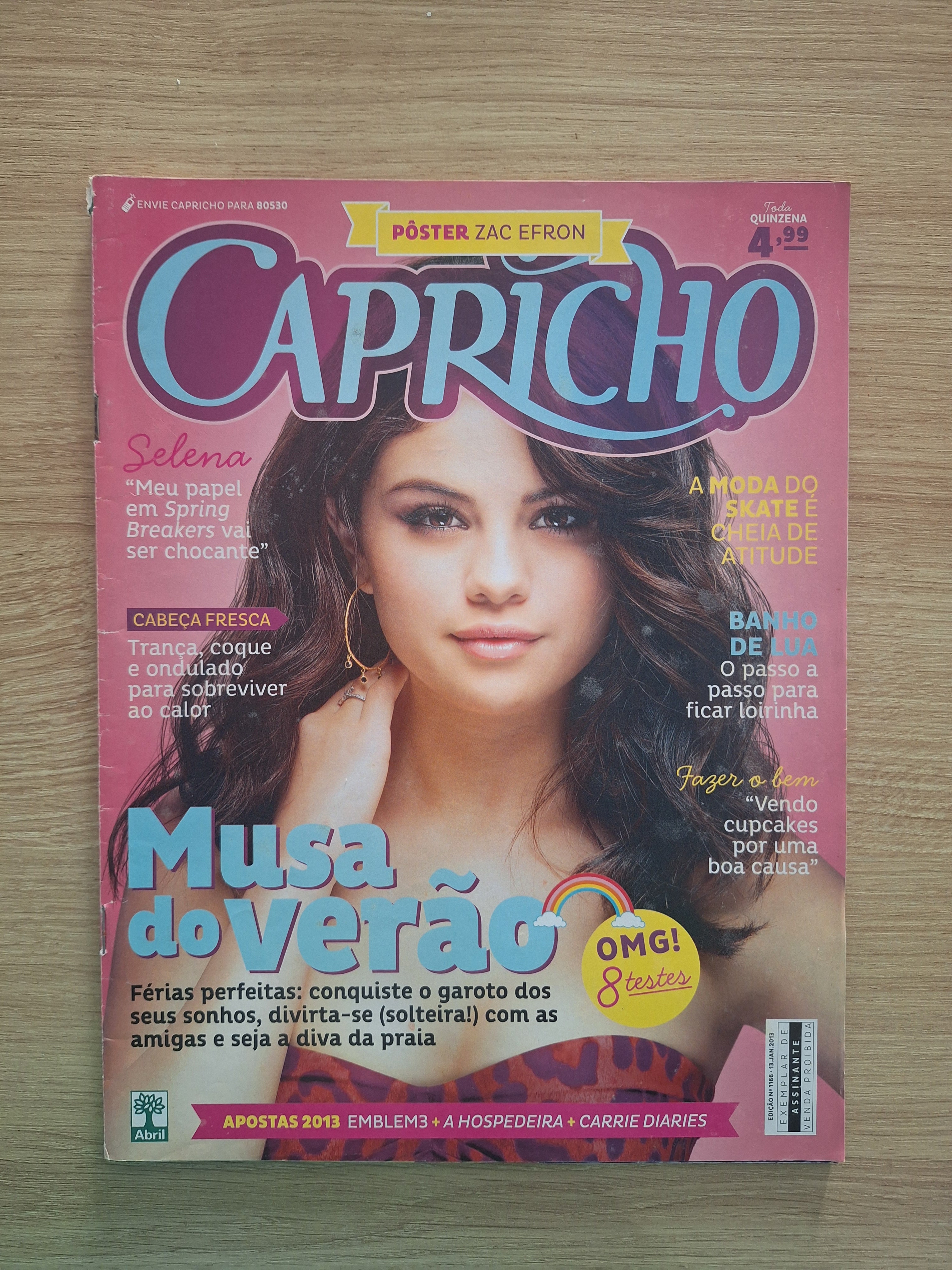 Revista Capricho 1166 (2013) – Janna Revistas e Discos
