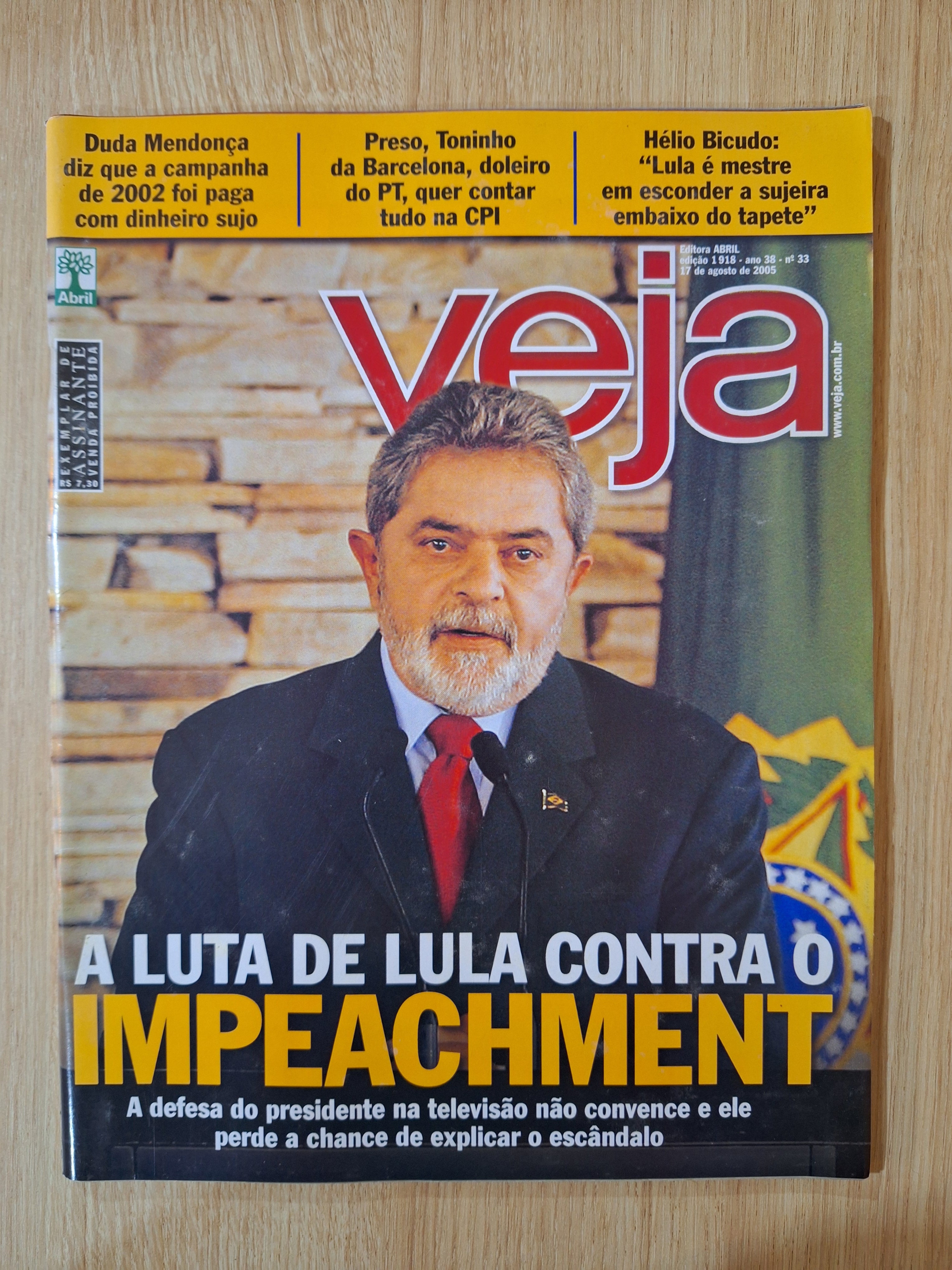Revista Veja 1918 (2005) – Janna Revistas e Discos
