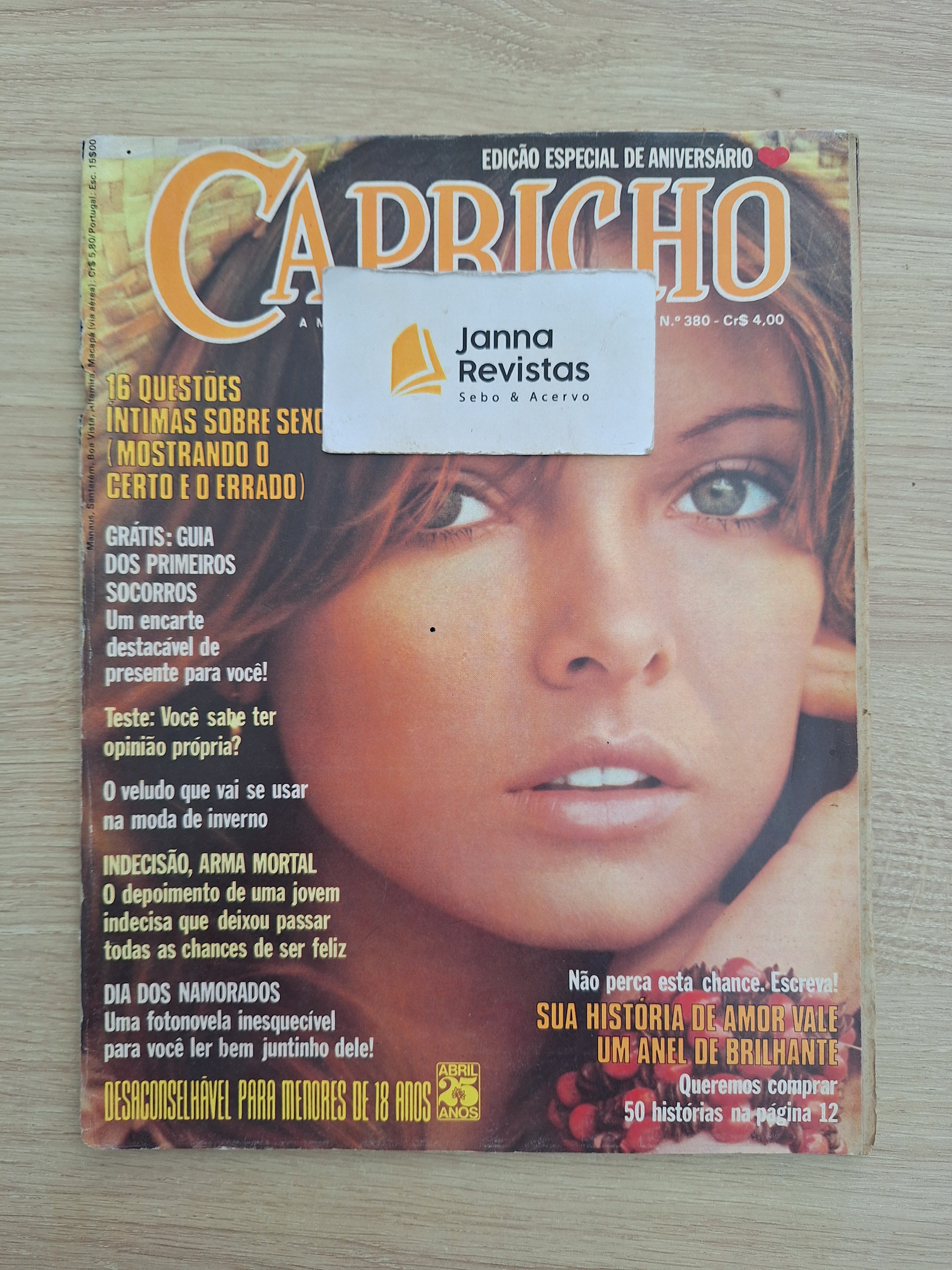 Revista Capricho 380 – Janna Revistas e Discos
