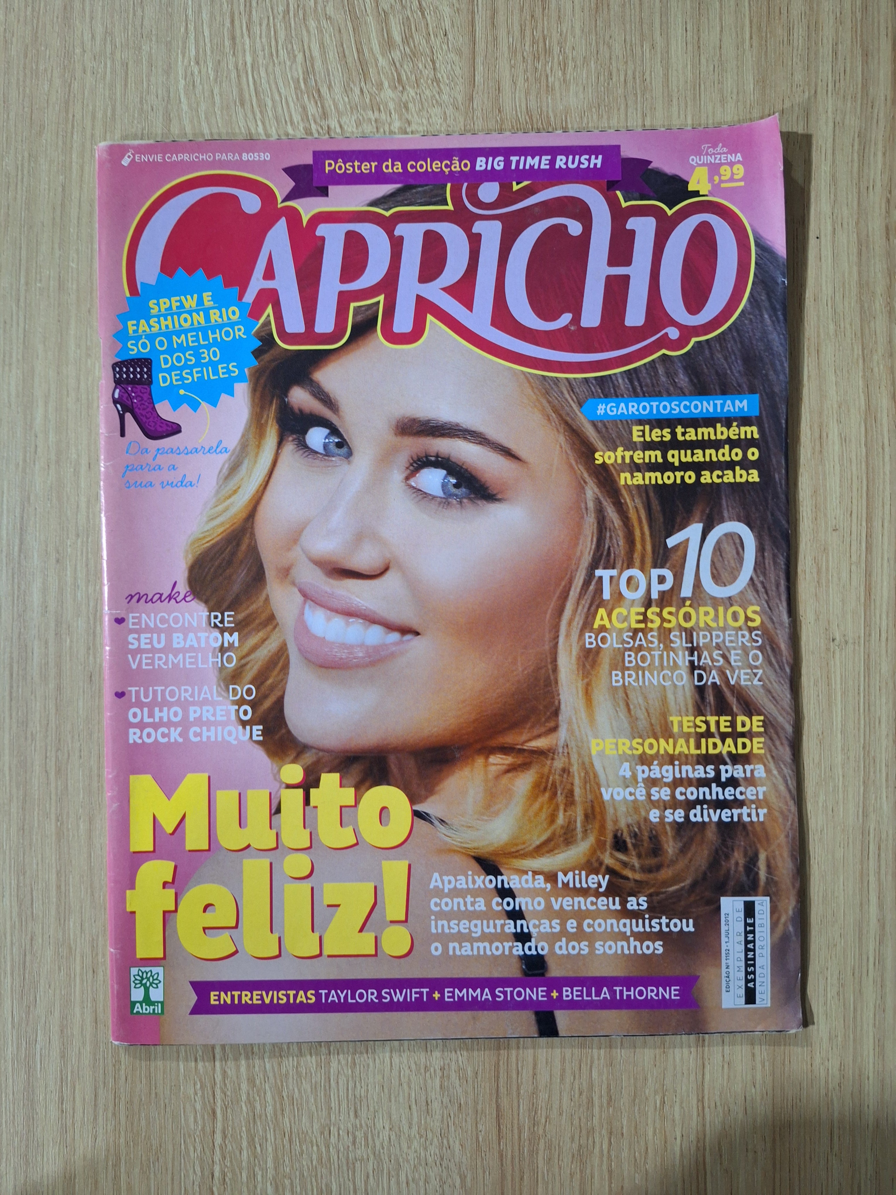 Revista Capricho 1152 (2012) – Janna Revistas e Discos