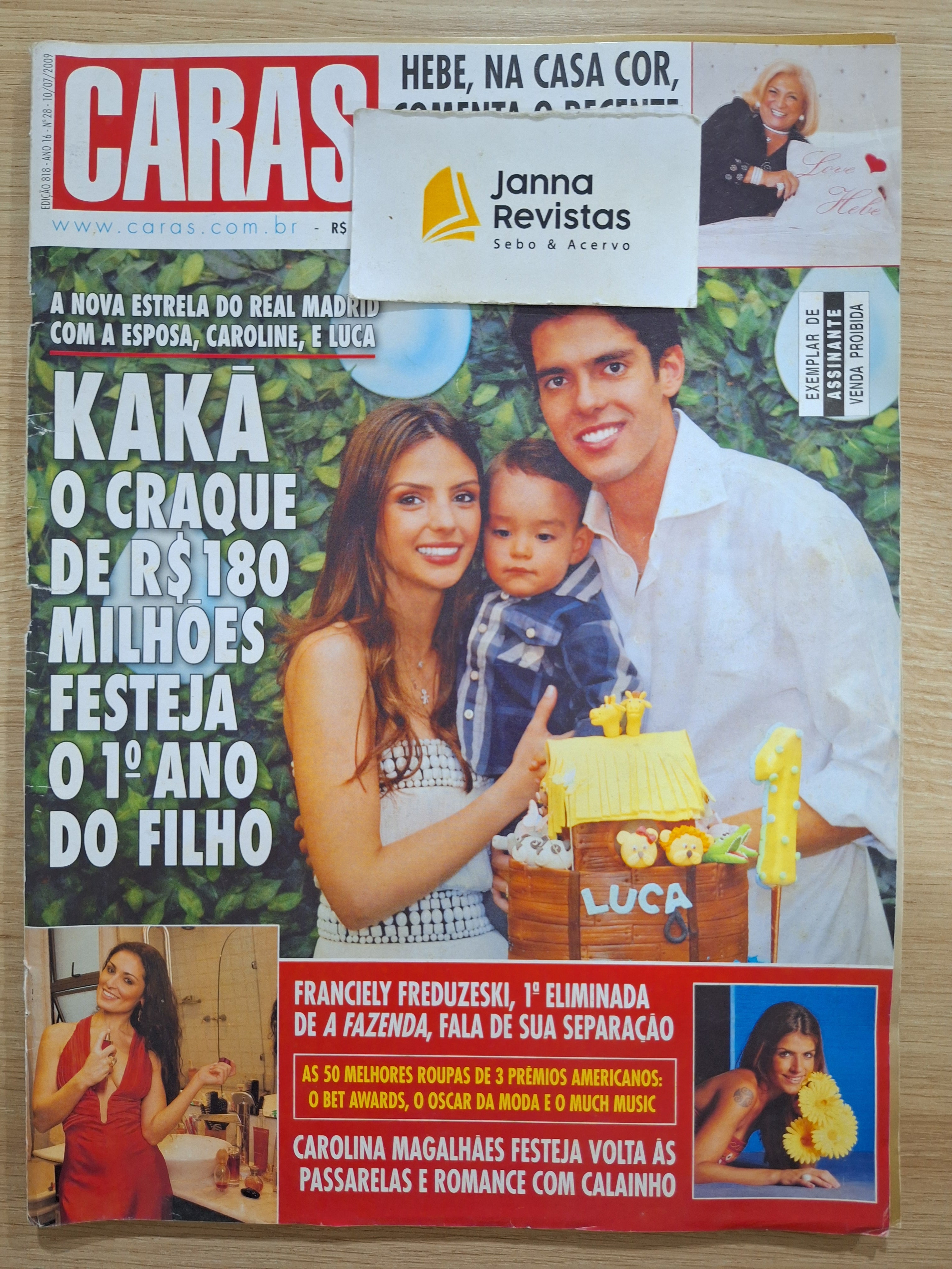 Revista Caras 818 (2009) – Janna Revistas e Discos