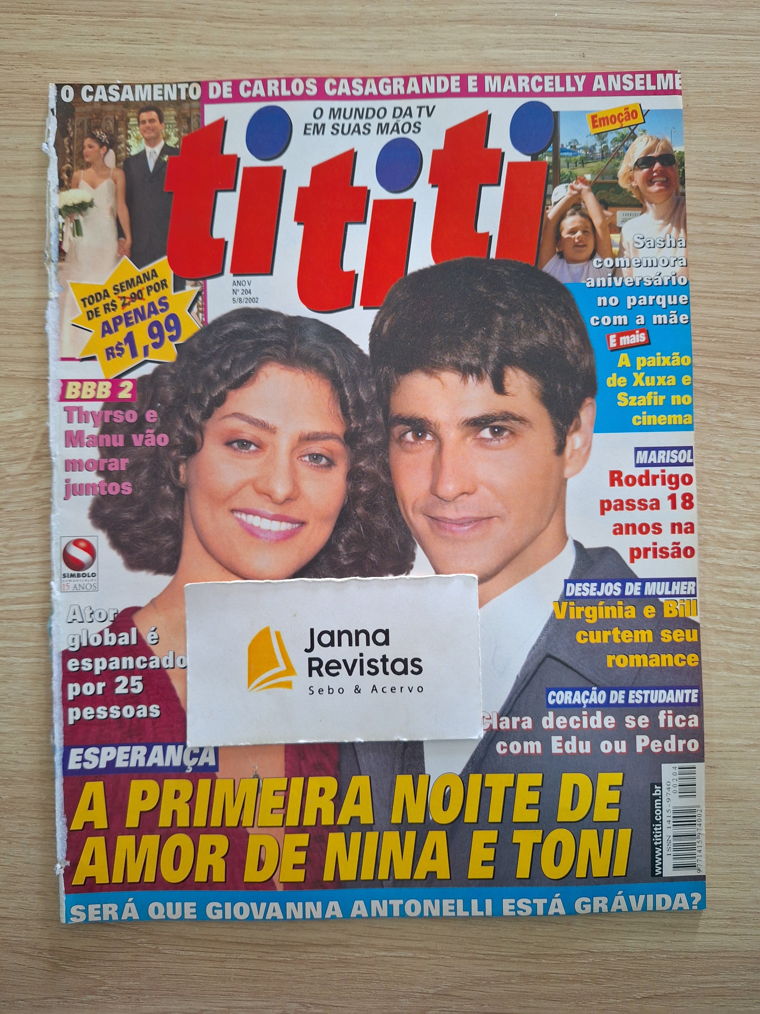 Revista Tititi 204 (2002) – Janna Revistas e Discos
