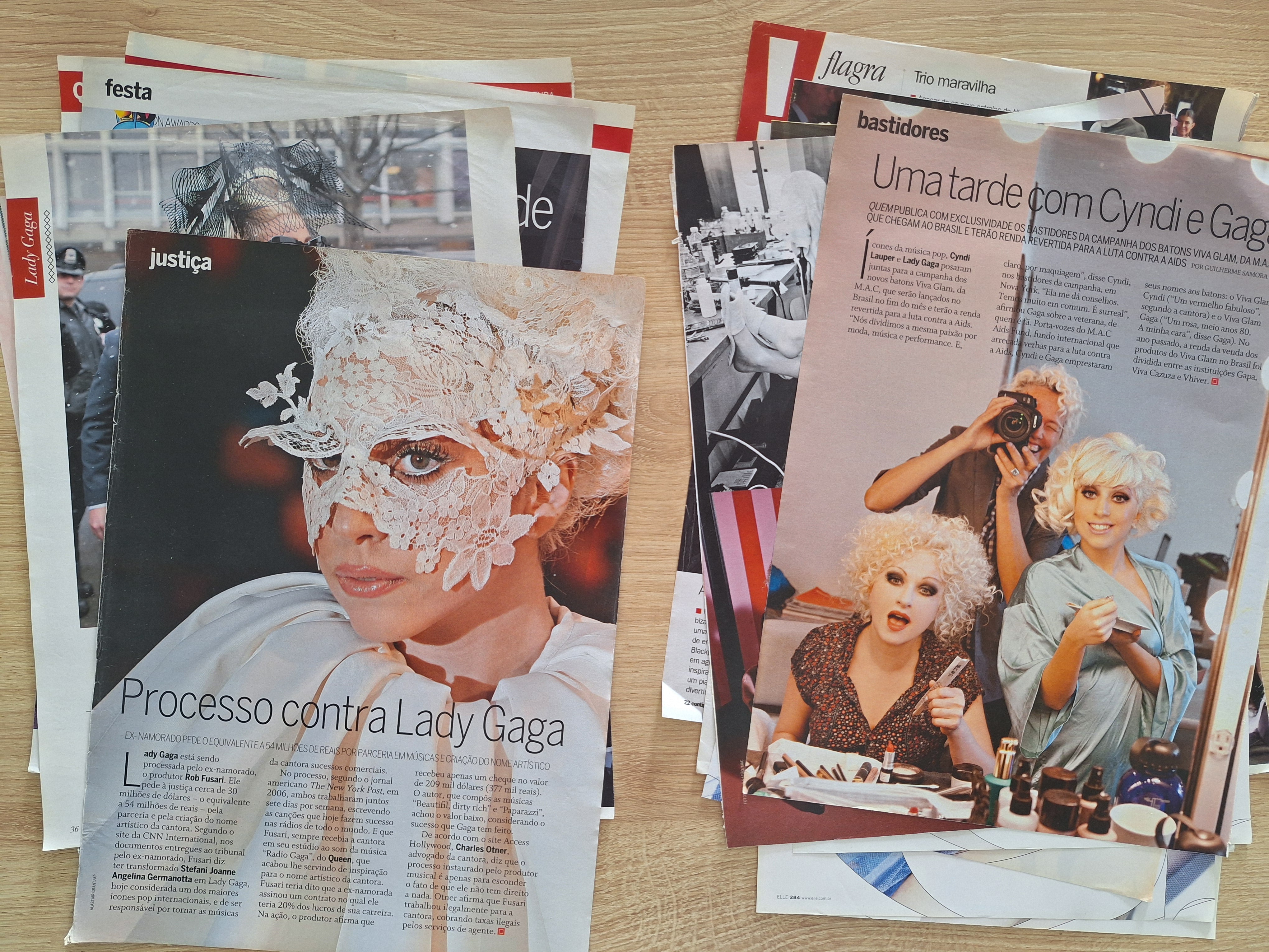 Lady Gaga - Material de Revista – Janna Revistas e Discos