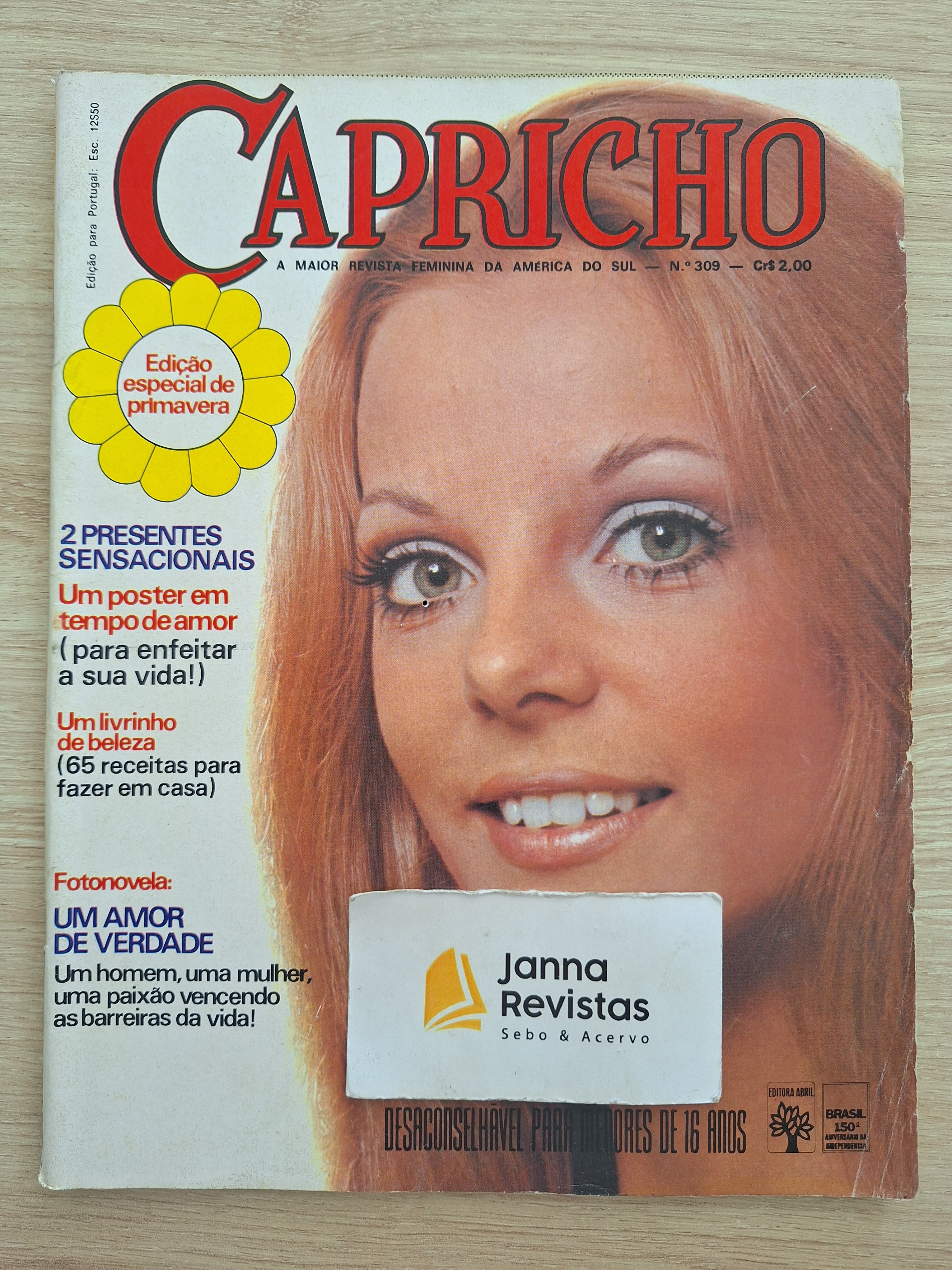 Revista Capricho 309 (1972) – Janna Revistas e Discos