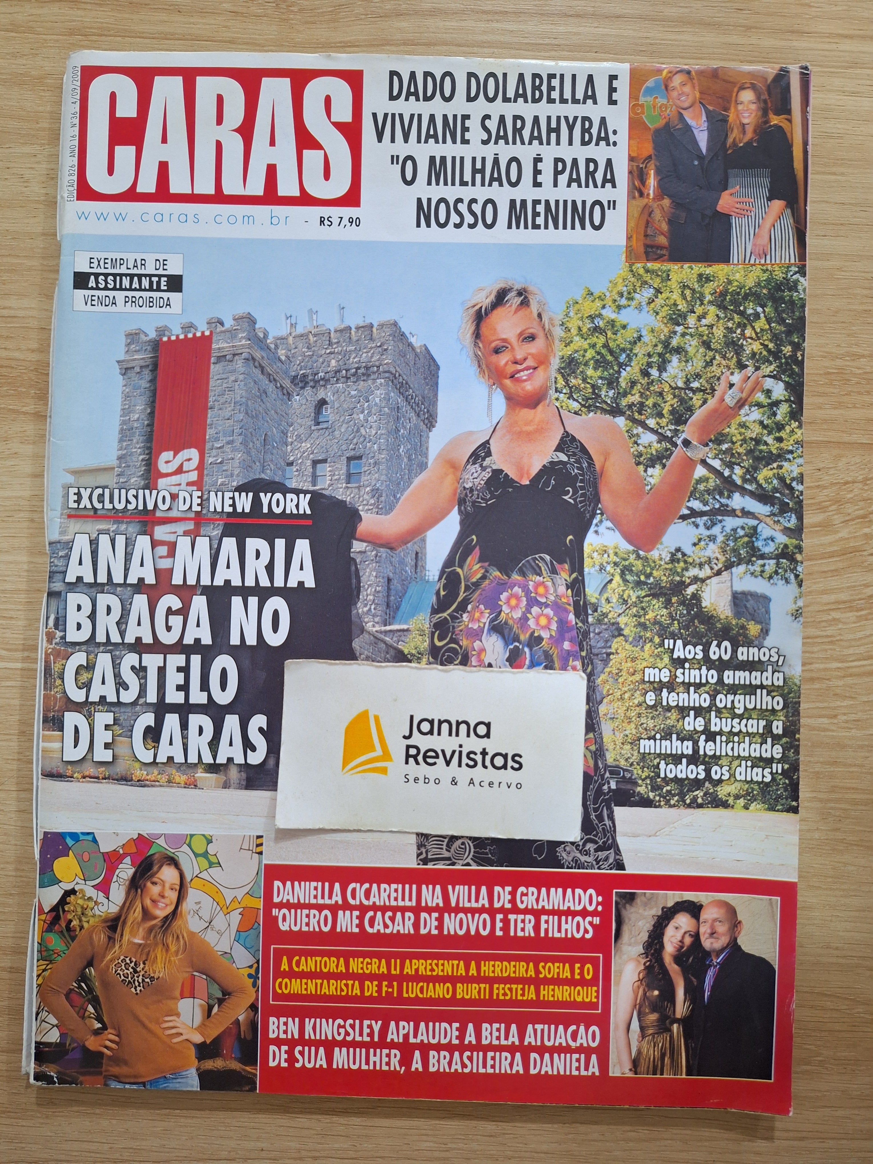 Revista Caras 826 (2009) – Janna Revistas e Discos